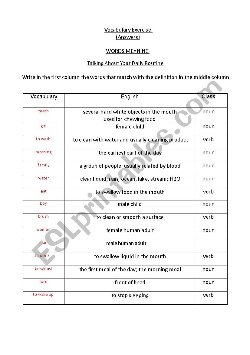 Talking About Your Daily Routine - ESL worksheet by GESELIA Talking About Your Daily Routine - ESL worksheet by GESELIA