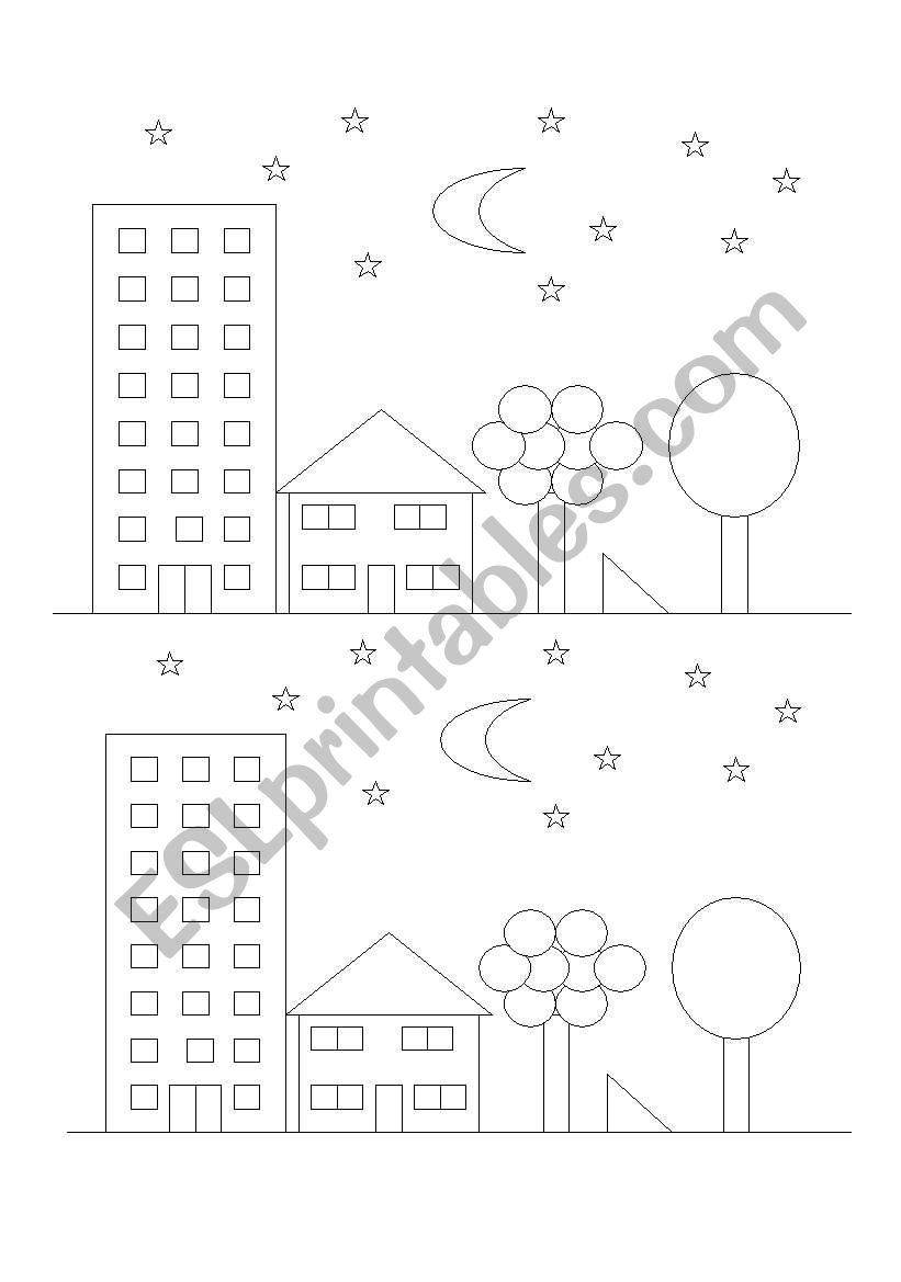Color according to the teacher´s instructions - ESL worksheet by Eri28