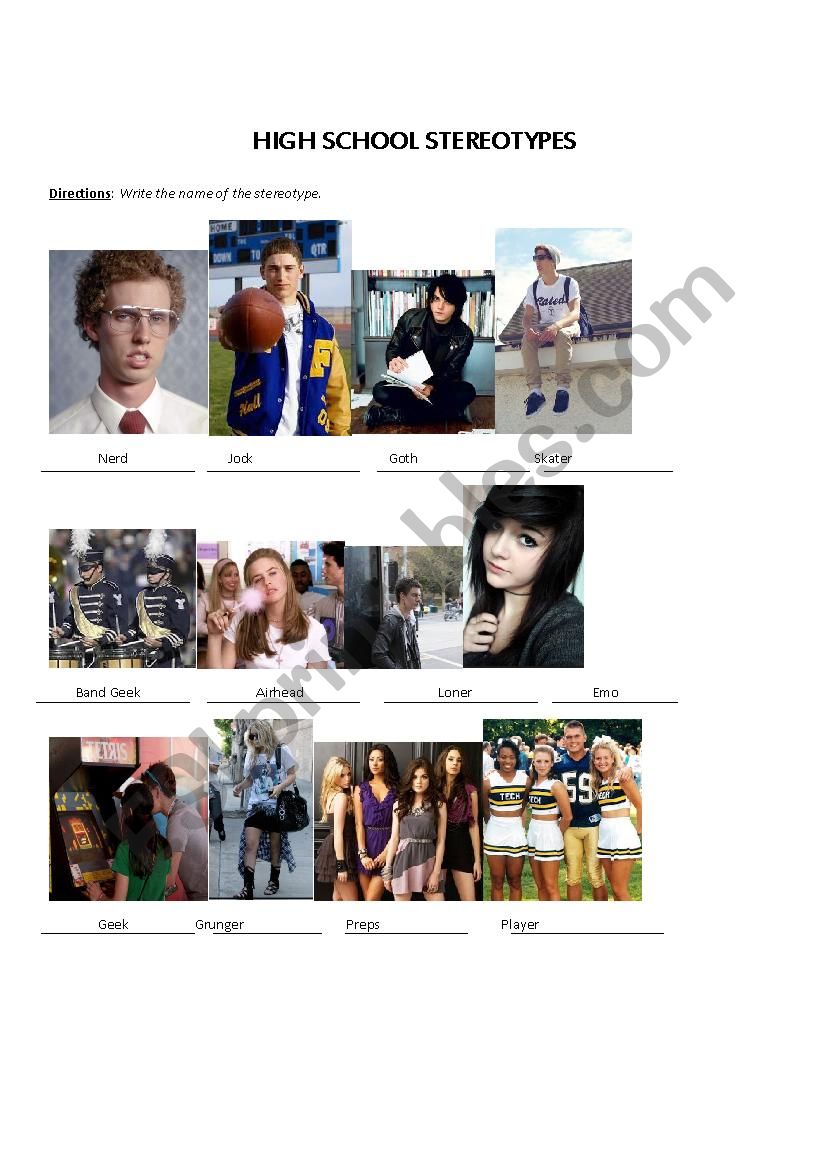 High School Stereotype