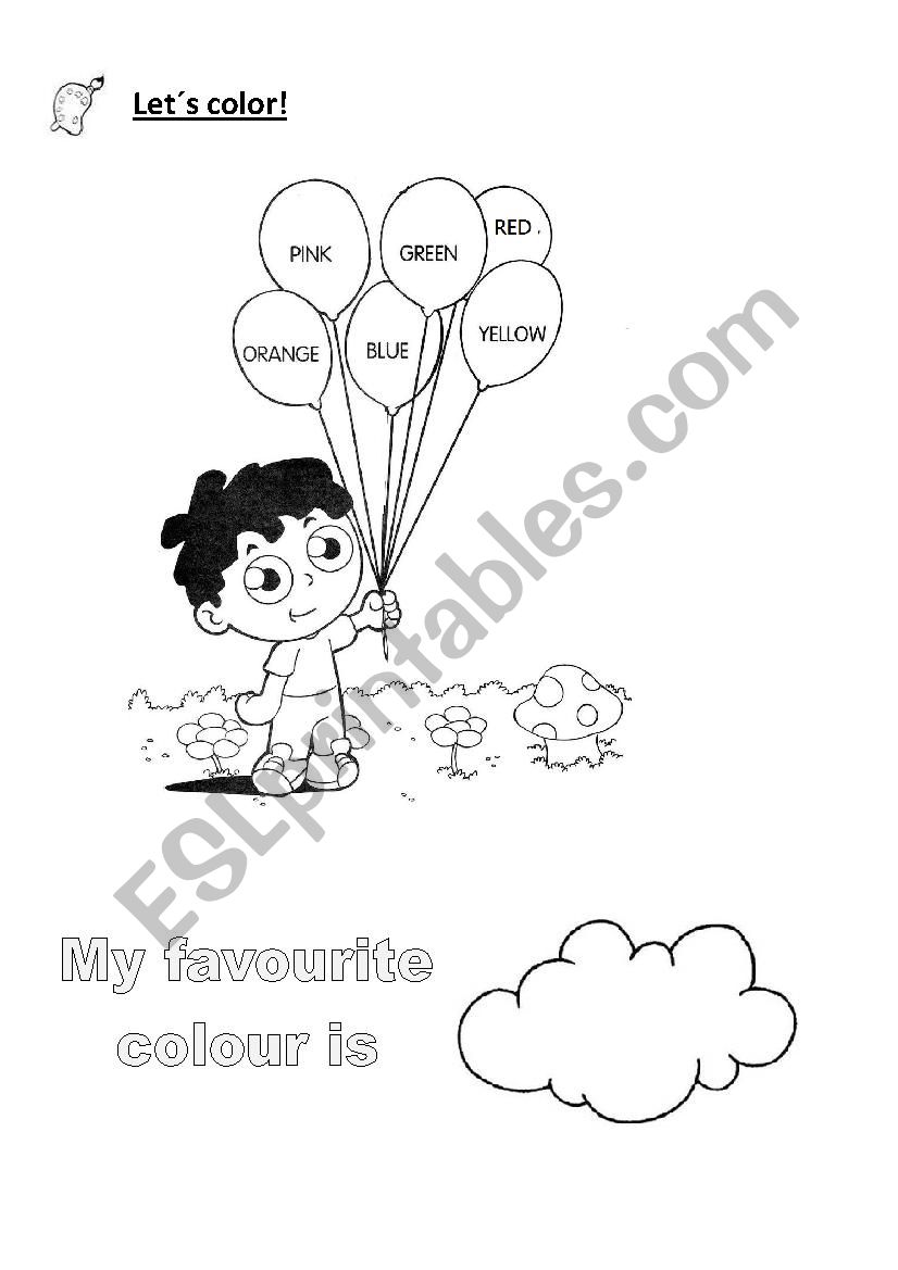 let´s colour 2 - ESL worksheet by carlaleal