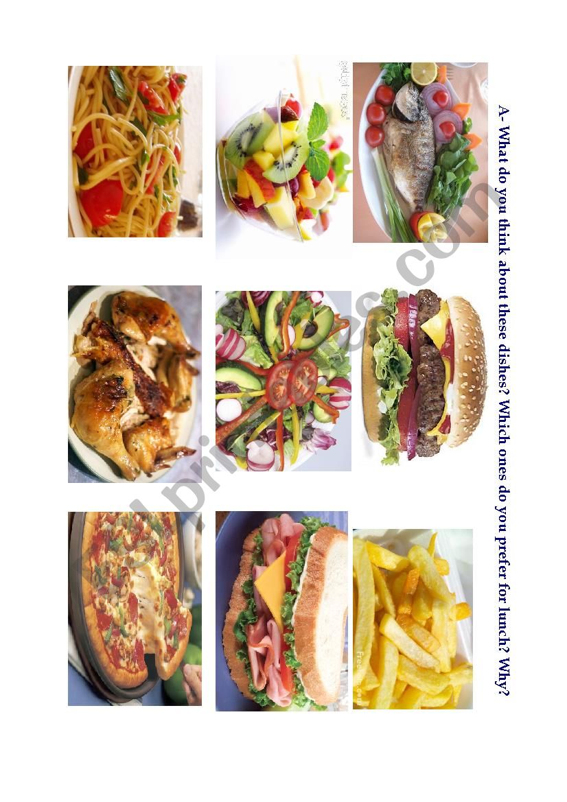 What´s for lunch? - ESL worksheet by nozarik