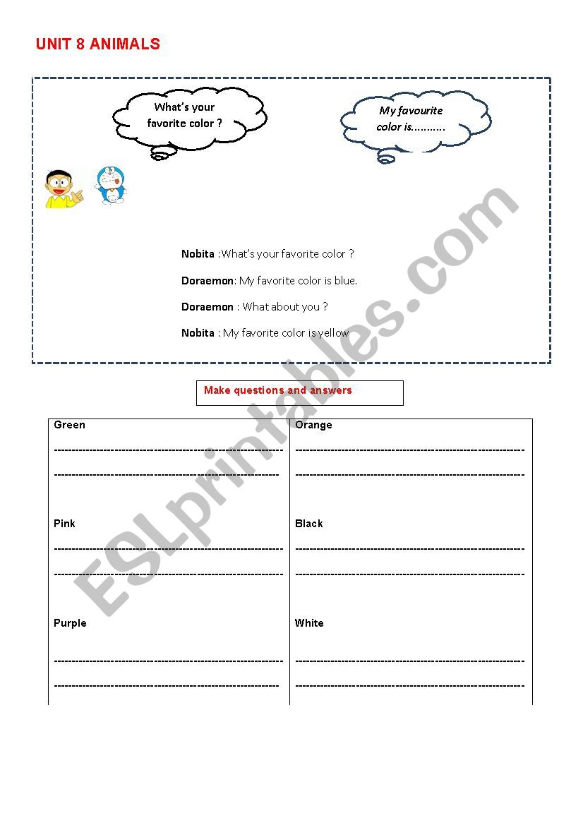 Unit 8 Animal - Let´s go - part 1 with Doraemon and Nobita - ESL ...