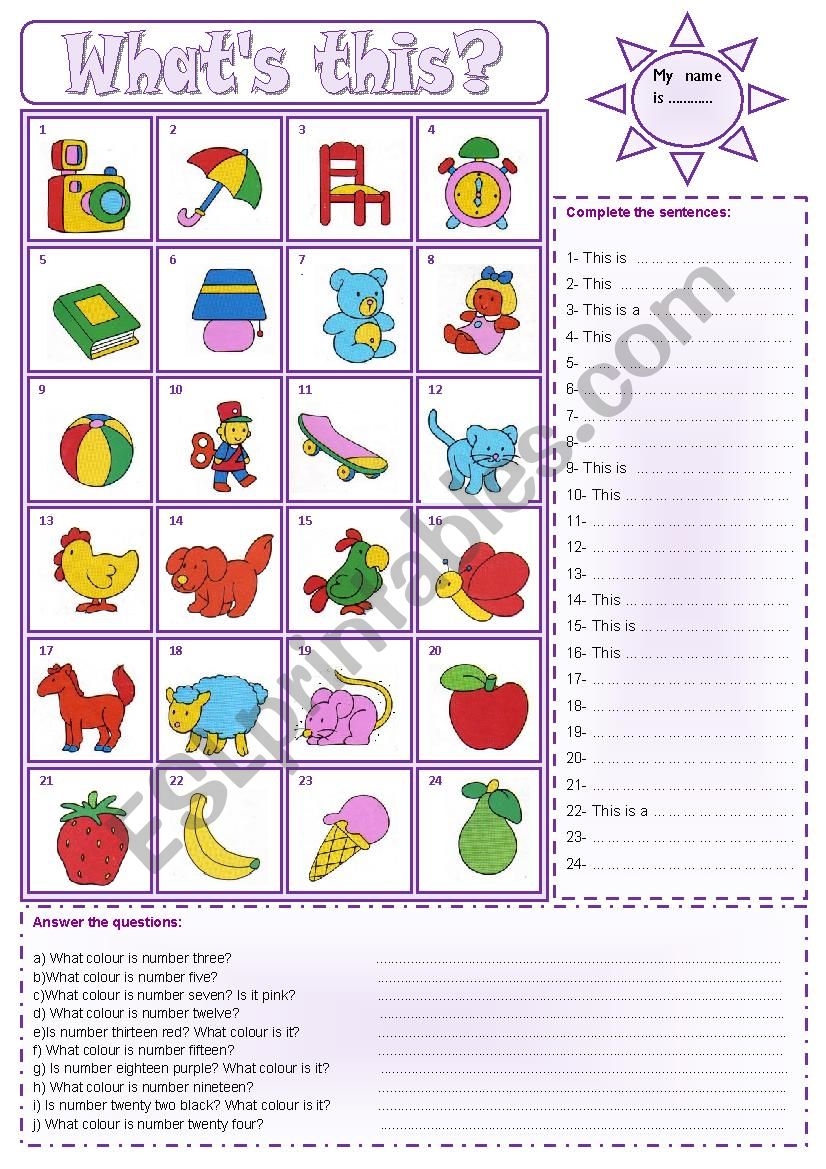 what´s this - ESL worksheet by sictireala8