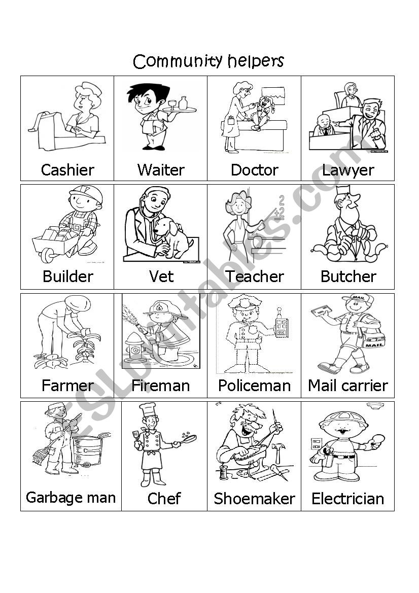 Community Helpers Worksheets Community Helpers Community Helpers Unit 