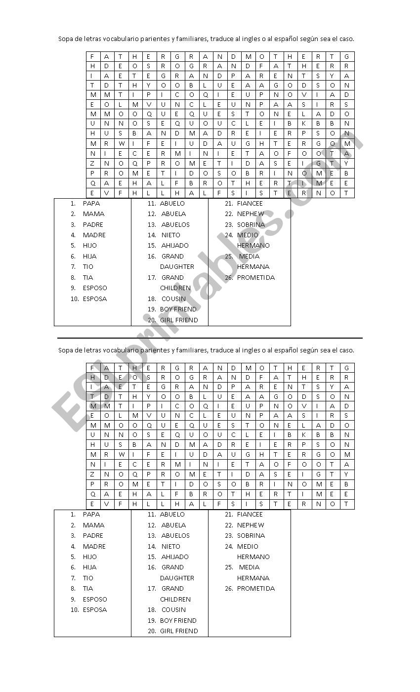 parent practice - ESL worksheet by axelblack22 parent practice - ESL worksheet by axelblack22
