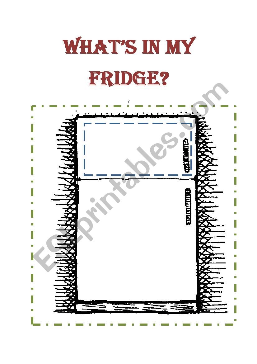 What´s in my fridge? - ESL worksheet by Tony C