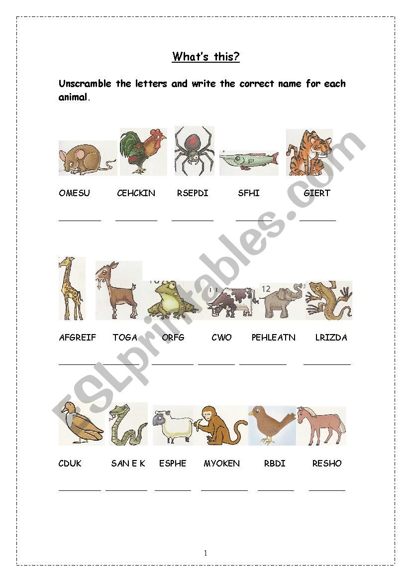What´s this? - ESL worksheet by english-in-mind