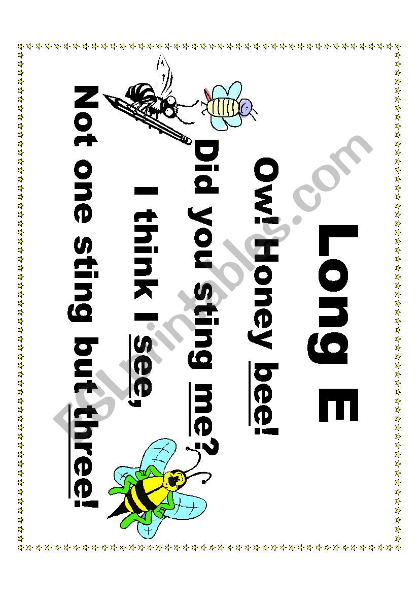 Sounds Long Vowel Poems