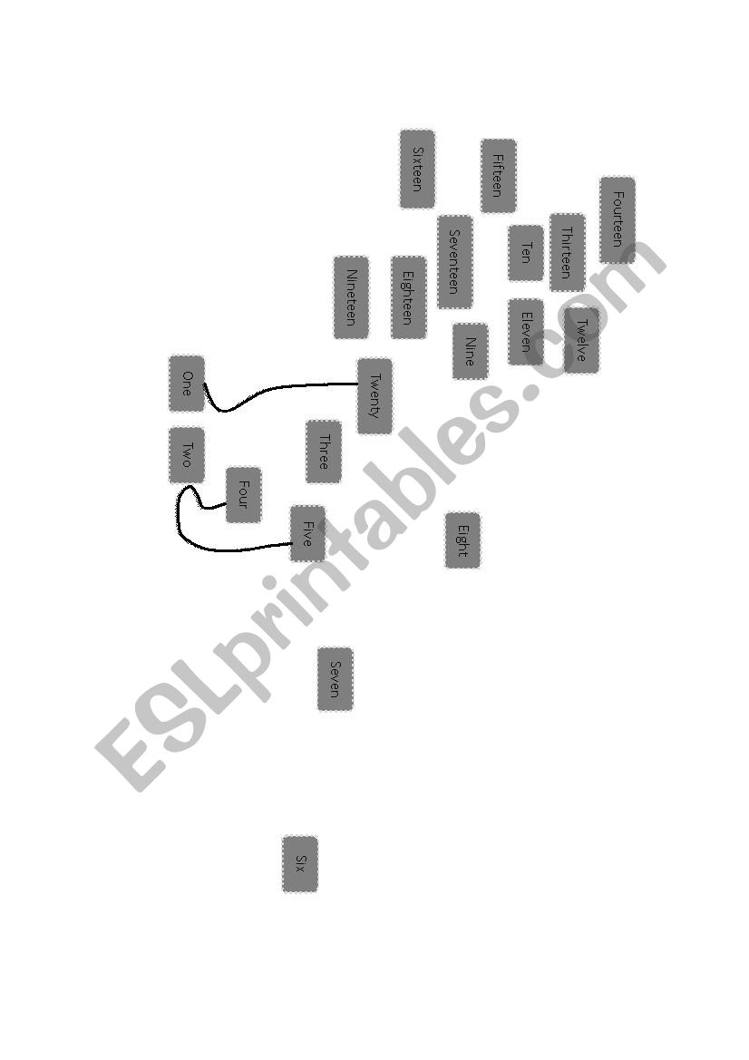 Learning Numbers 1 20 ESL Worksheet By Jessica Pun