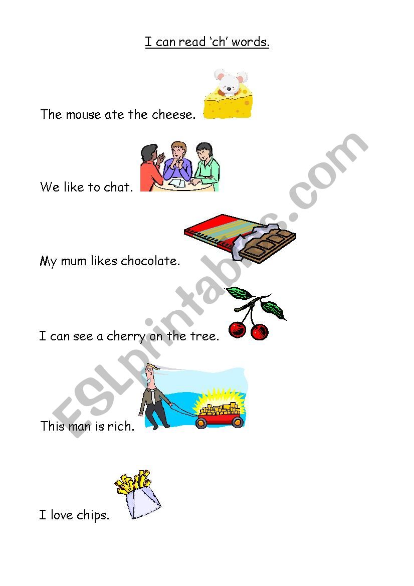 ´ ch´sentences - ESL worksheet by reshmapatel
