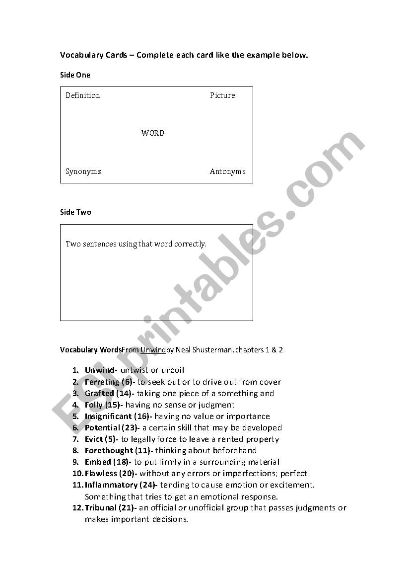 GrandfatherÂ´s Journey by Allen Say vocab cards - ESL worksheet by ...