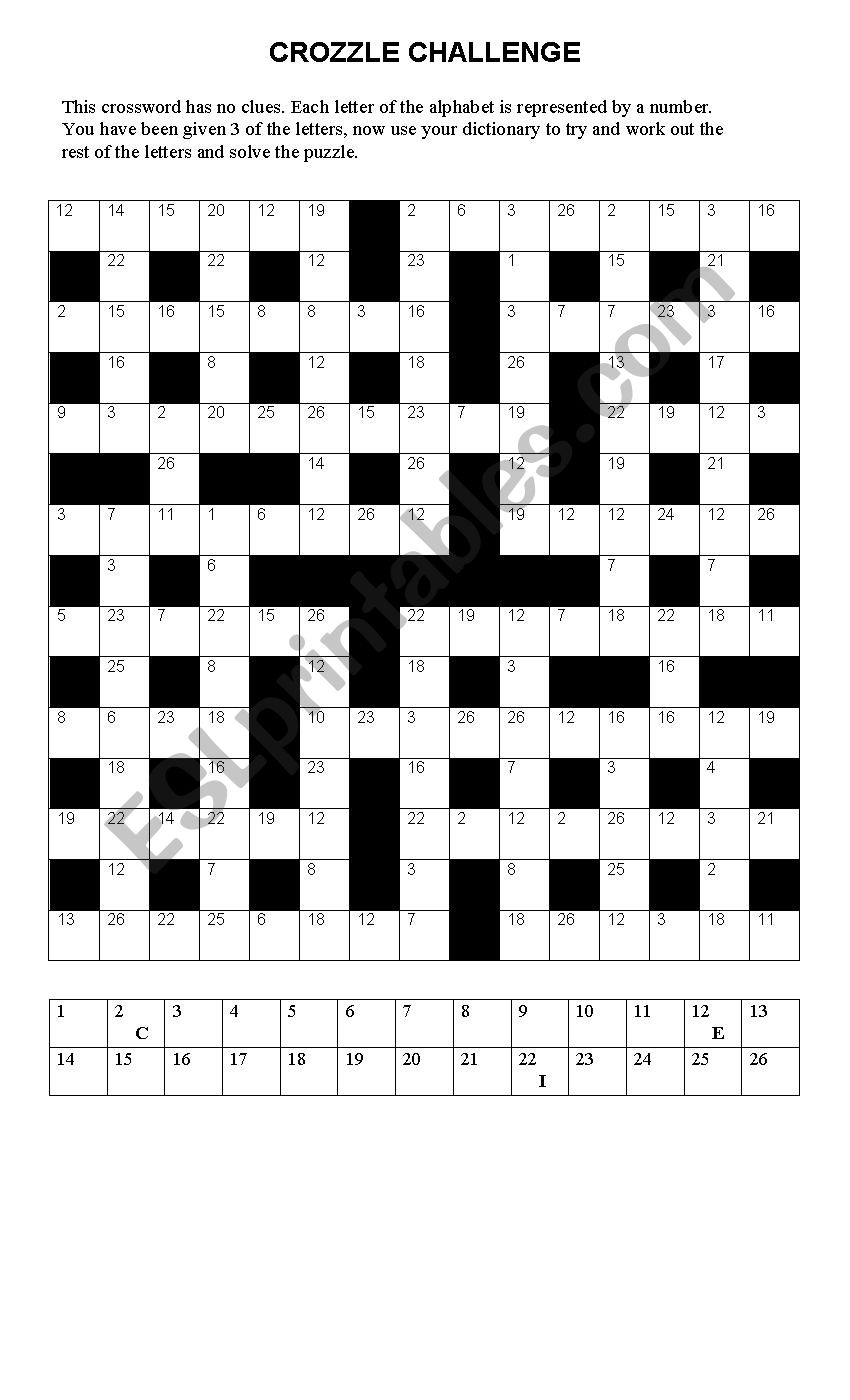 Geometry Vocabulary Crossword Puzzle Printable