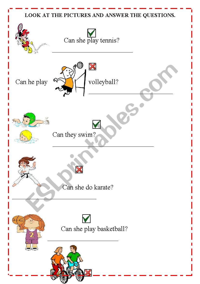 Can - Can´t - ESL worksheet by Lorena Villalba