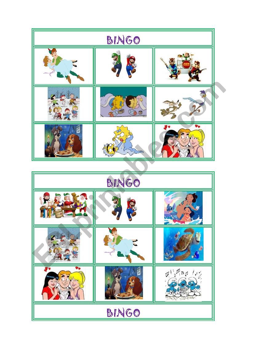 Present Continuous Bingo Esl Worksheet By Lomasbello