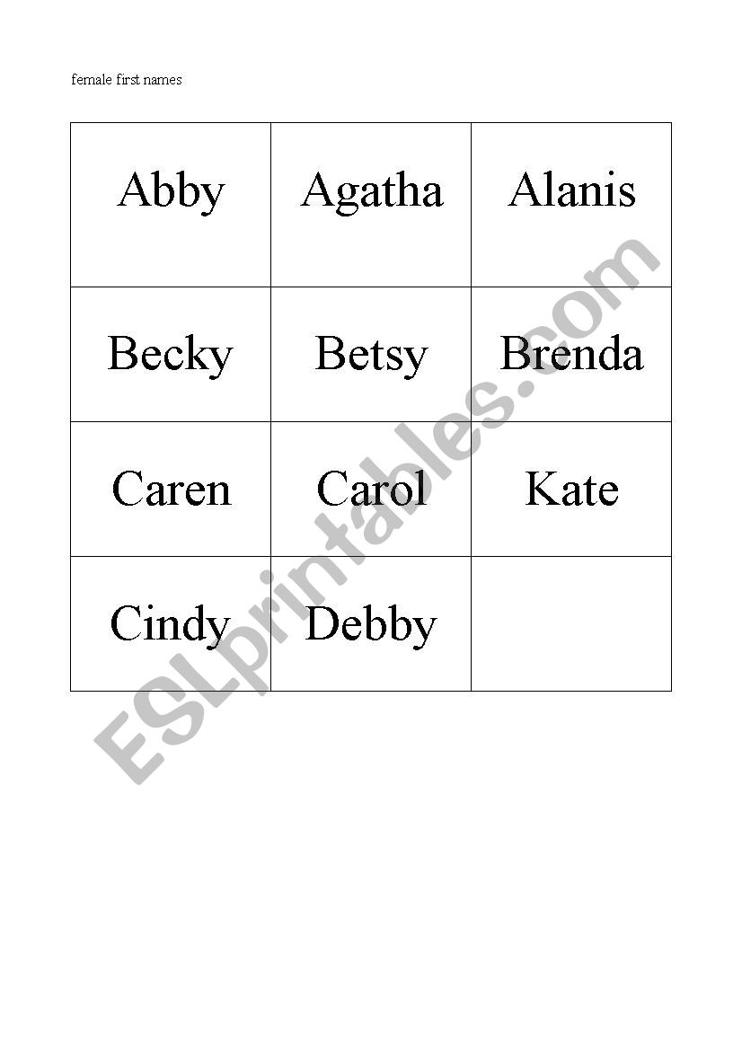 What´s my name? Game for learning to ask and answer - ESL worksheet by ...