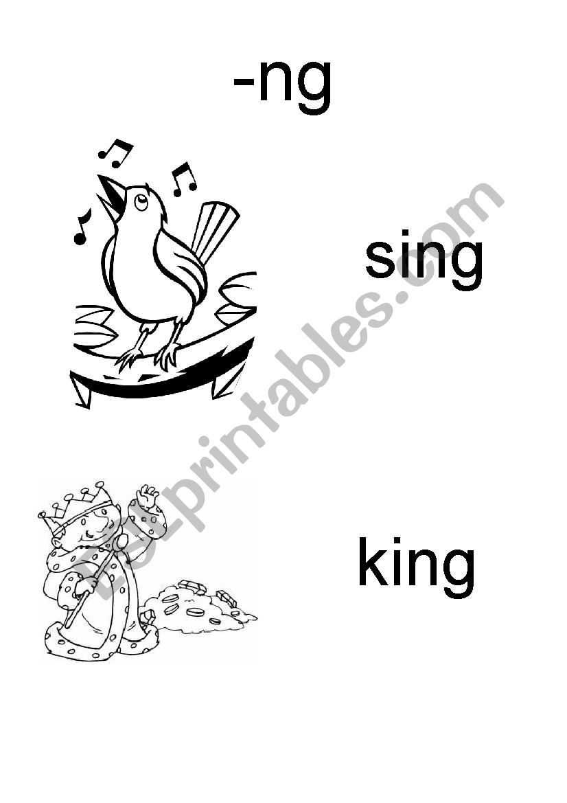 Phonics Ng Sound Esl Worksheet By Daiskii