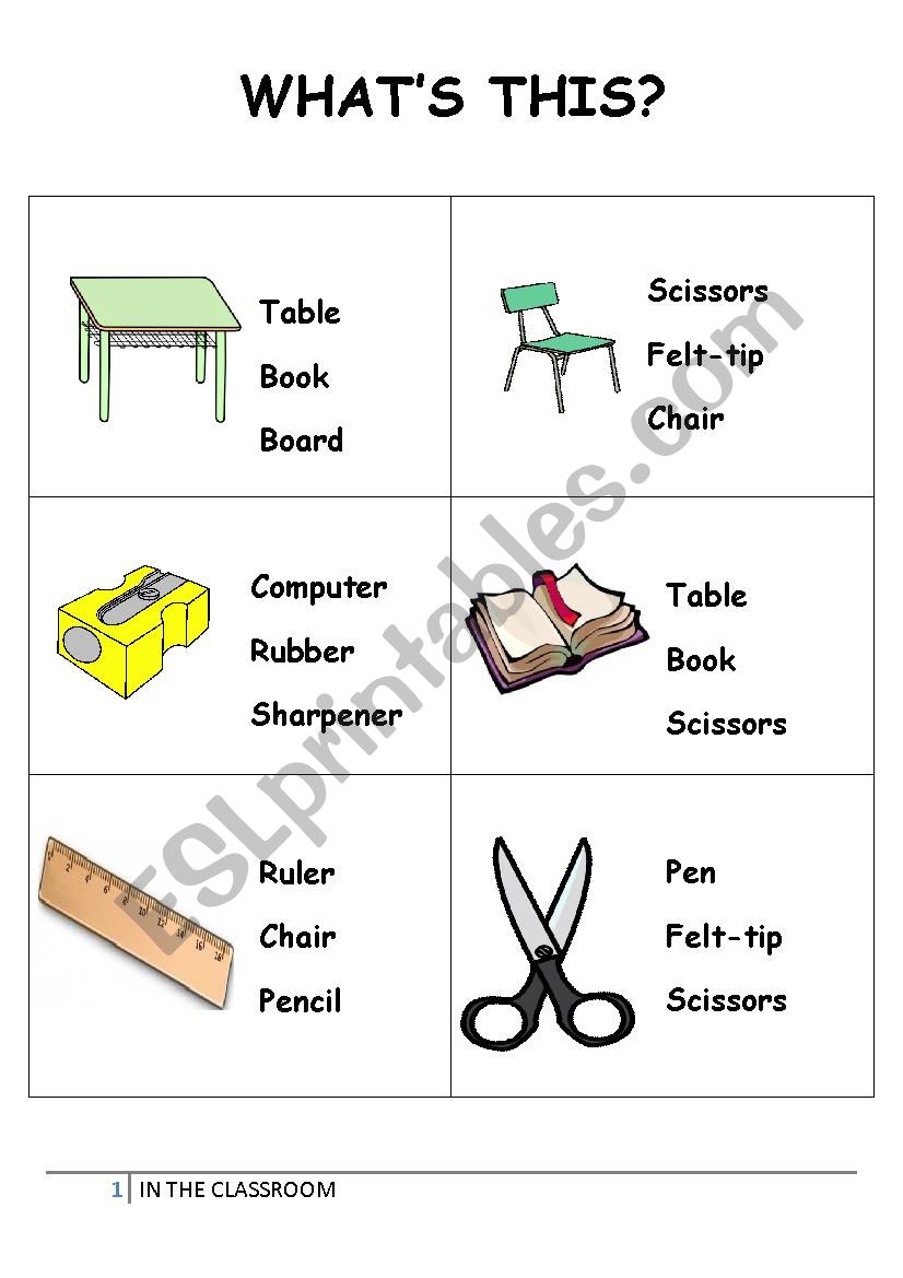 What´s this? - ESL worksheet by Donnawho