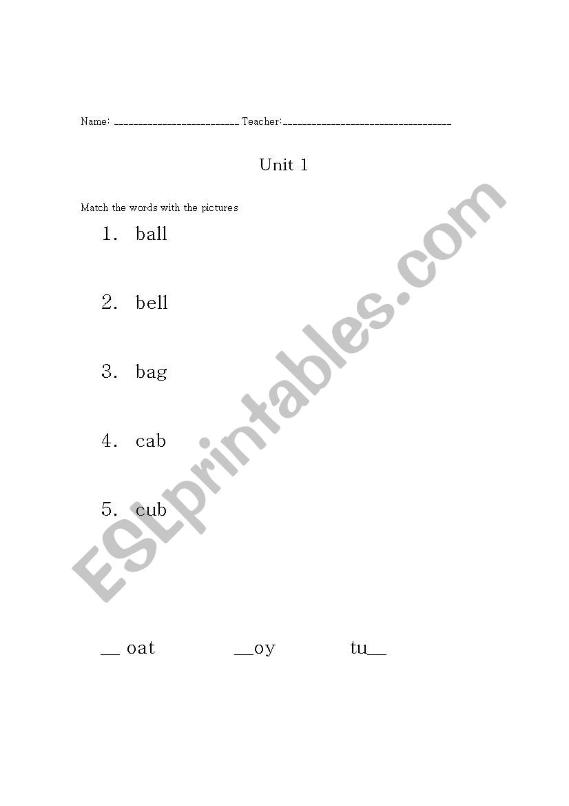 let´s go phonics - ESL worksheet by lynn00