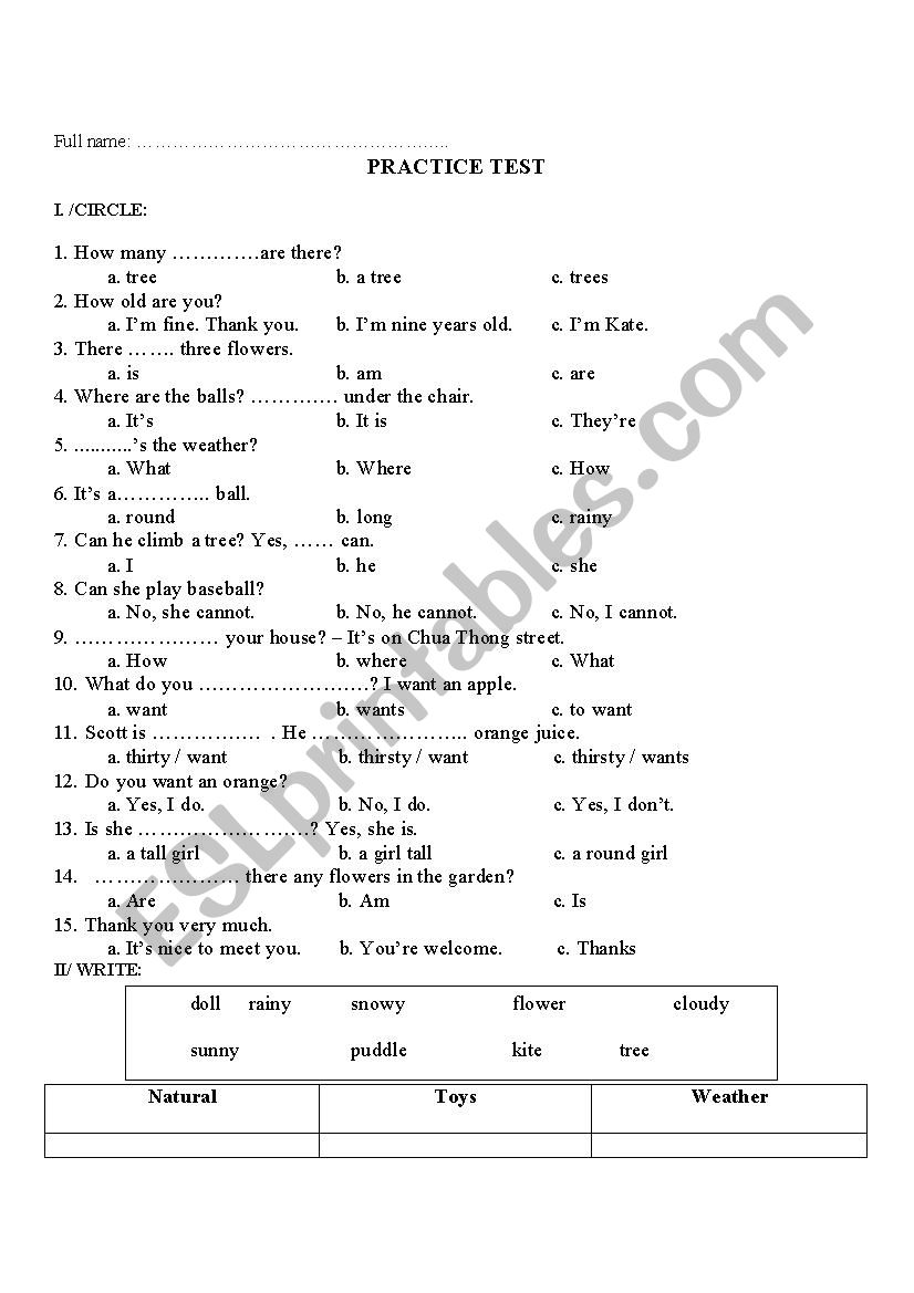 Let´s go 1 - ESL worksheet by khuathanh