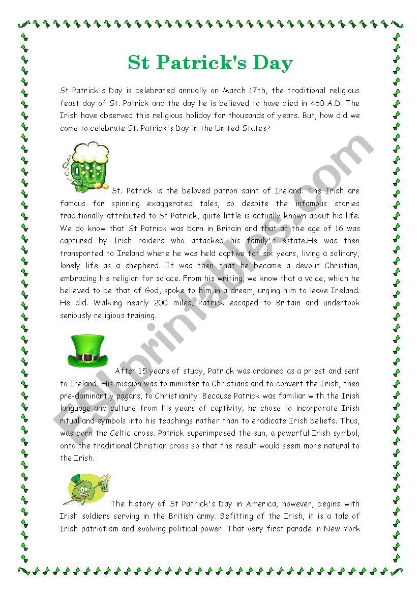 St patrick´s day - ESL worksheet by marta_cc
