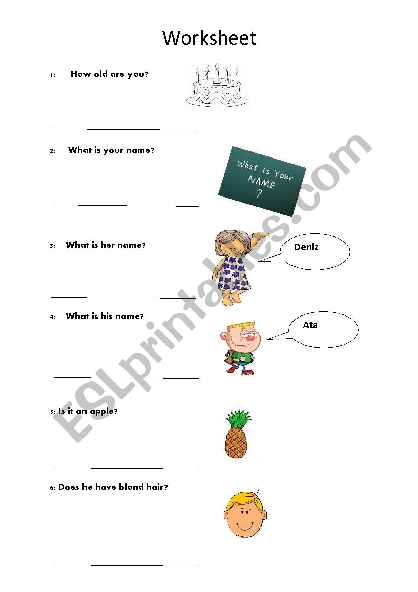 worksheets about general information,body parts and places - ESL ...