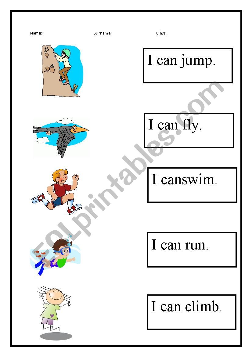 Can Can´t - ESL worksheet by narnar