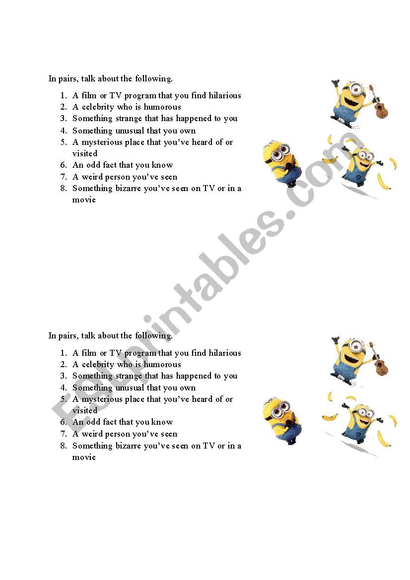 What´s so funny? - ESL worksheet by goccanada