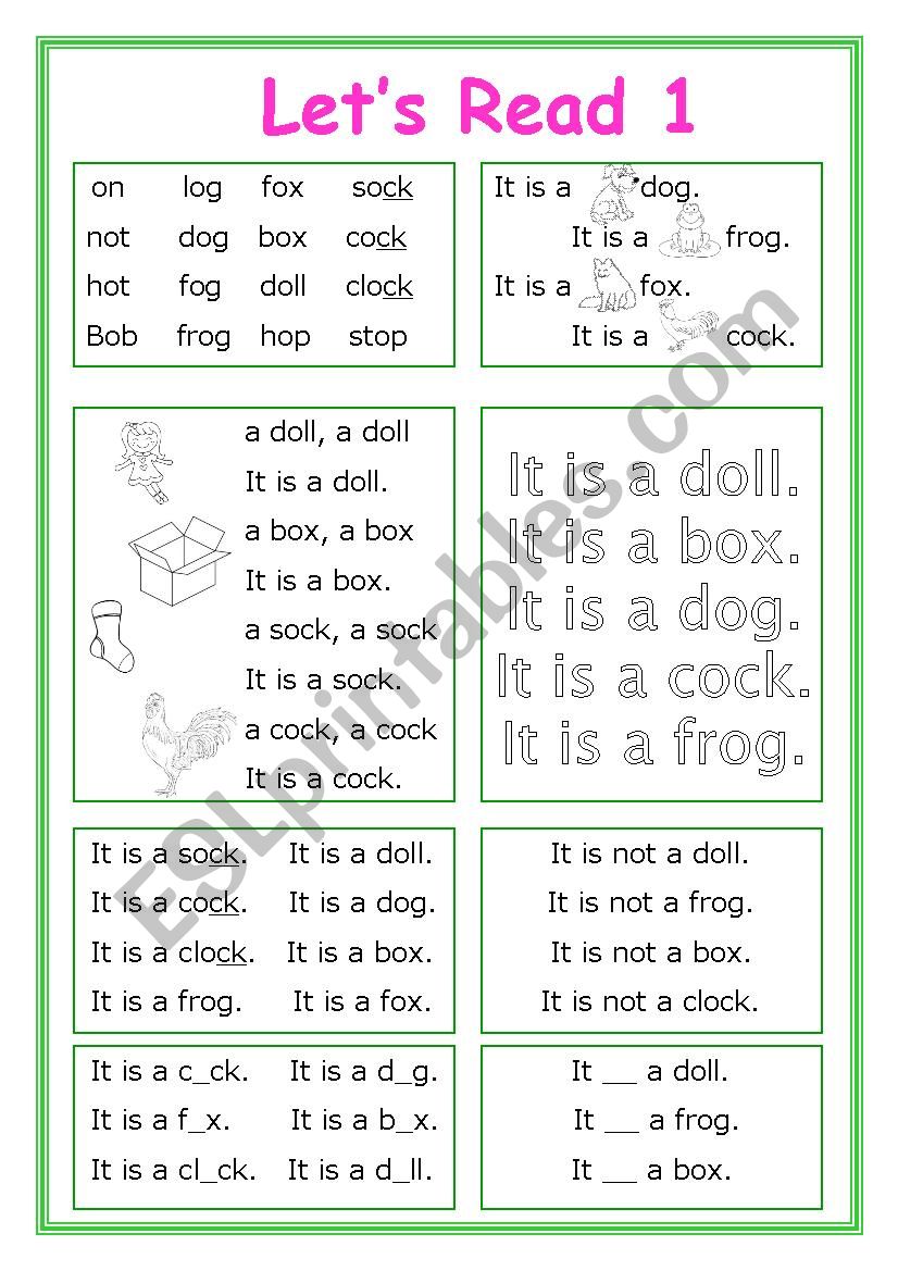 Let´s Read 1 - ESL worksheet by Nata2014