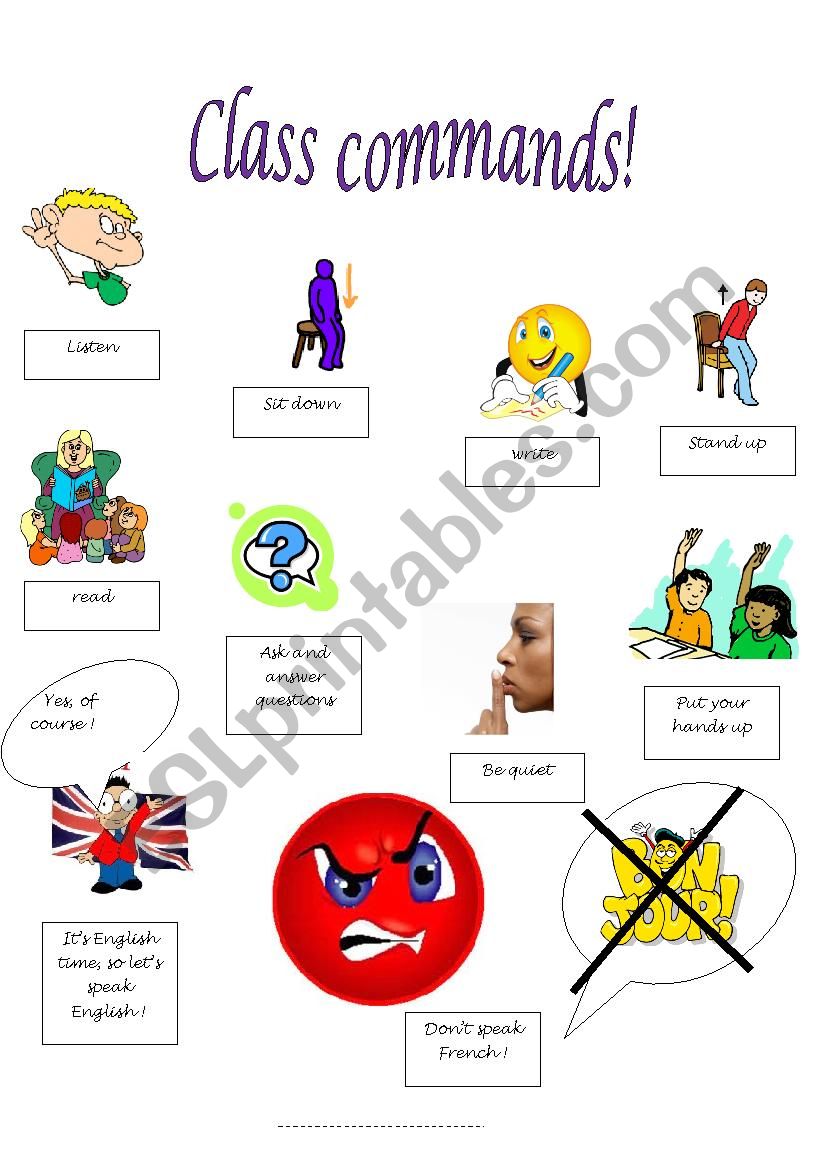 Commands Clipart