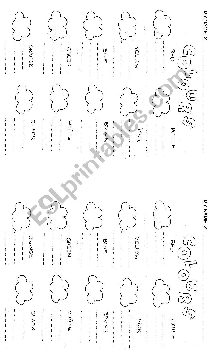 Let´s learn colours - ESL worksheet by marianbrindisi