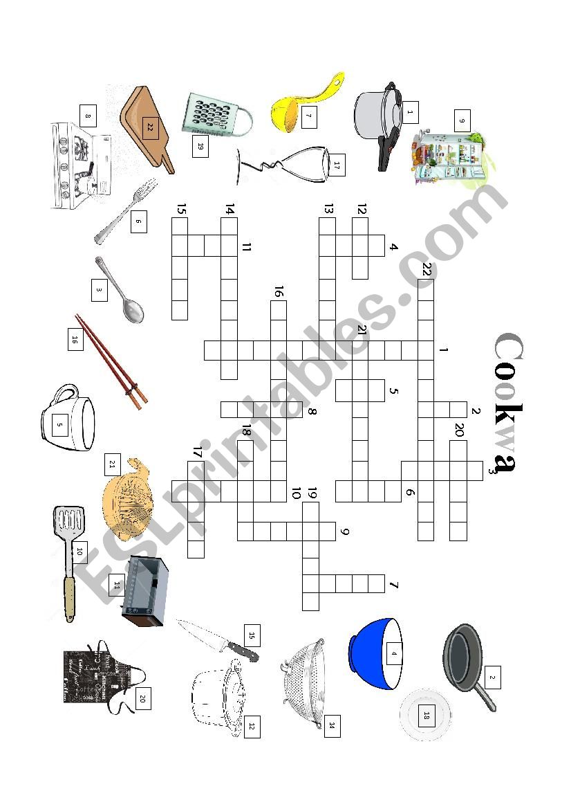 Let´s cook! (cookware vocabulary) - ESL worksheet by caroalezones