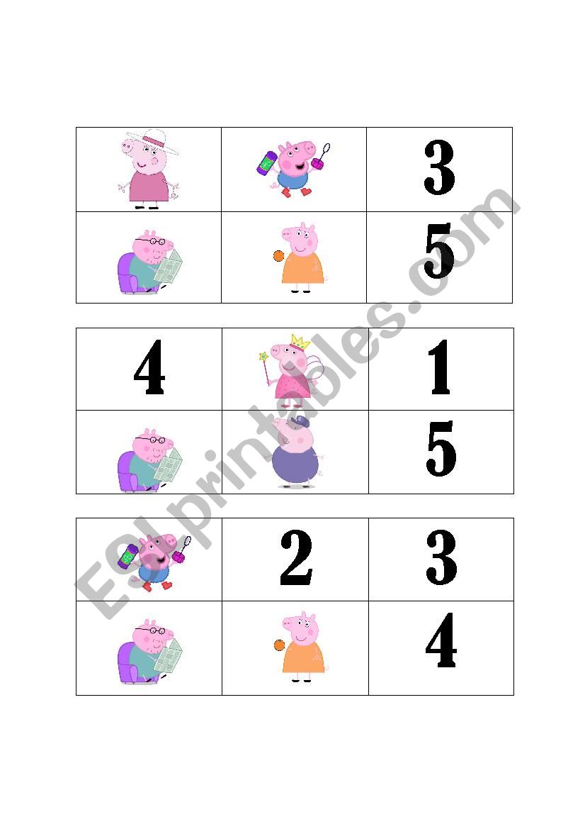 Party Supplies Paper & Party Supplies Peppa Pig Printable Bingo Cards ...
