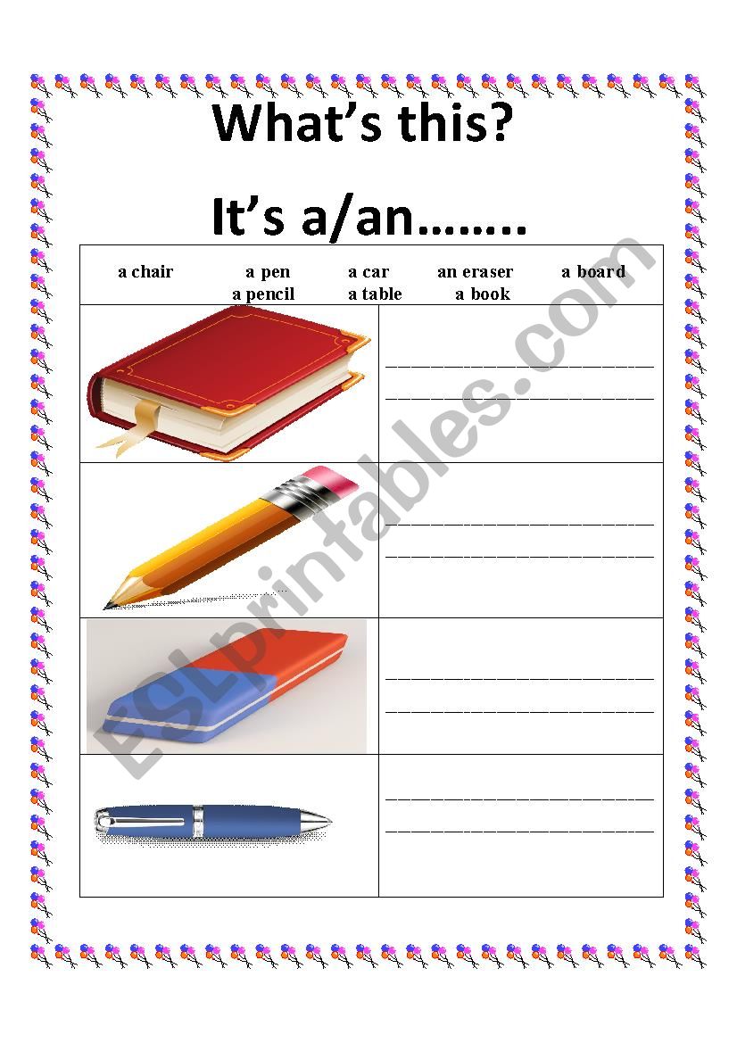 It´s a..... - ESL worksheet by thienmy