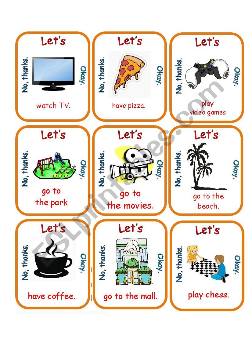 "Let´s Go" Go Fish - ESL worksheet by EstherLee76