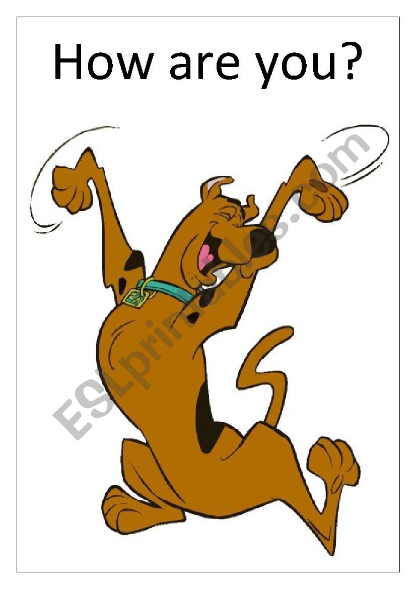 ´How are you?´ flashcards - ESL worksheet by katisolar
