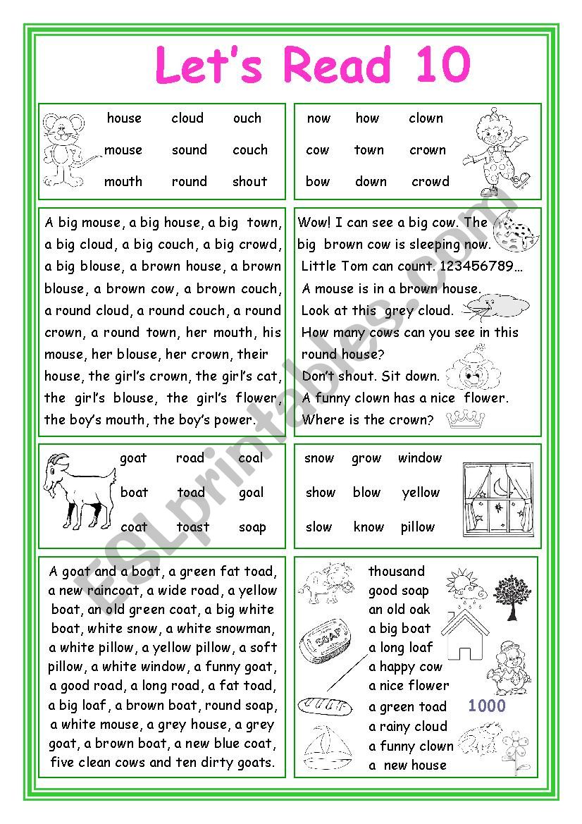 Let´s Read 10 - ESL worksheet by Nata2014