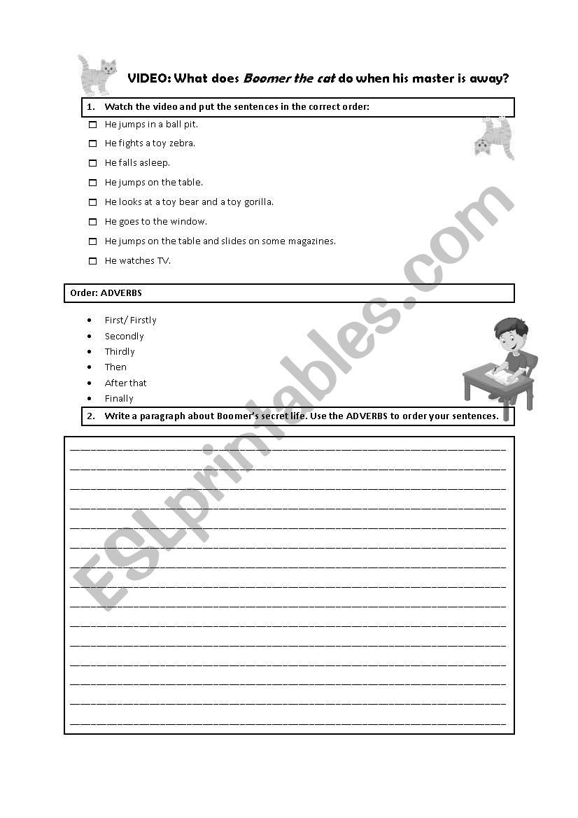 My pet´s secret life - ESL worksheet by misschief