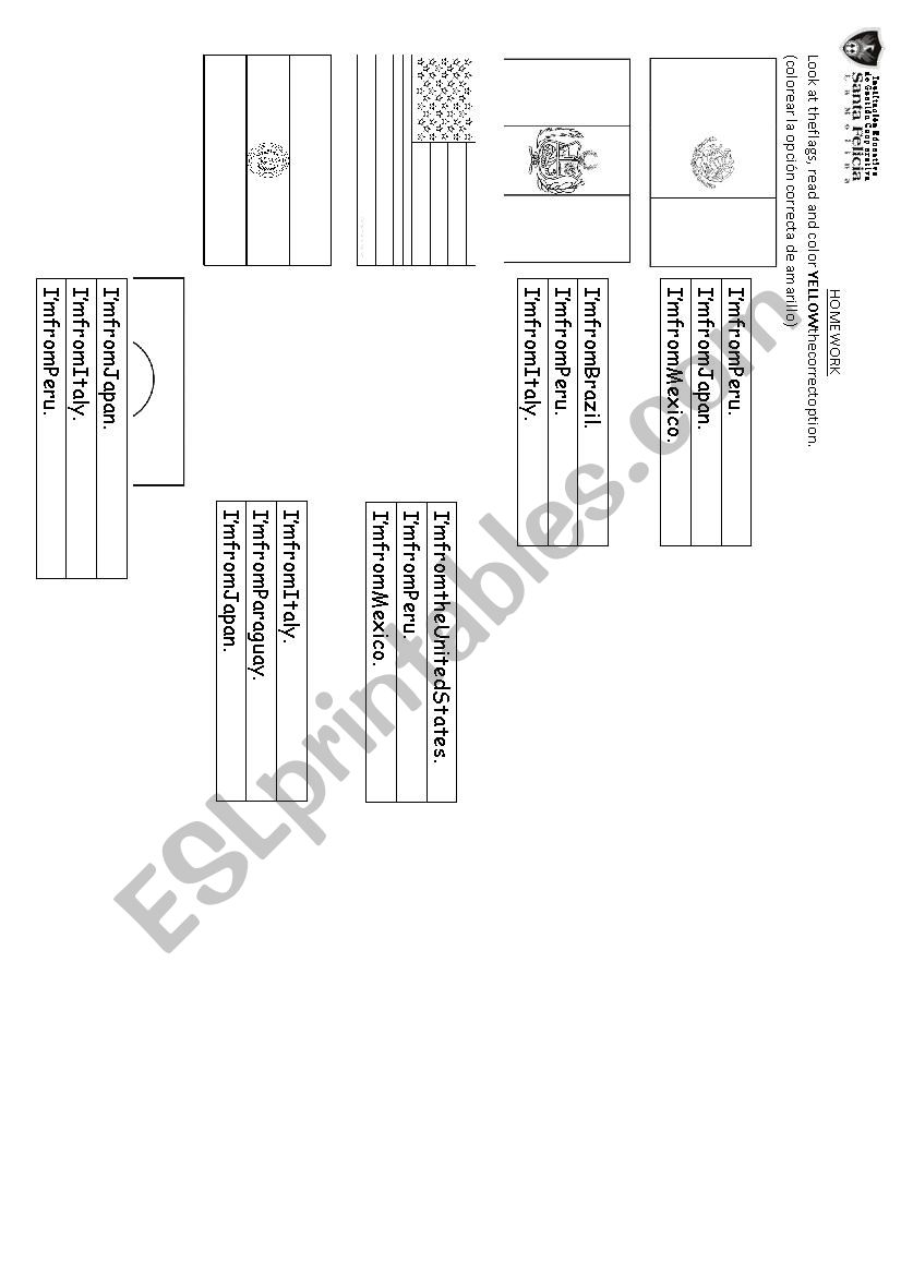 I´m from Paraguay - ESL worksheet by misschio