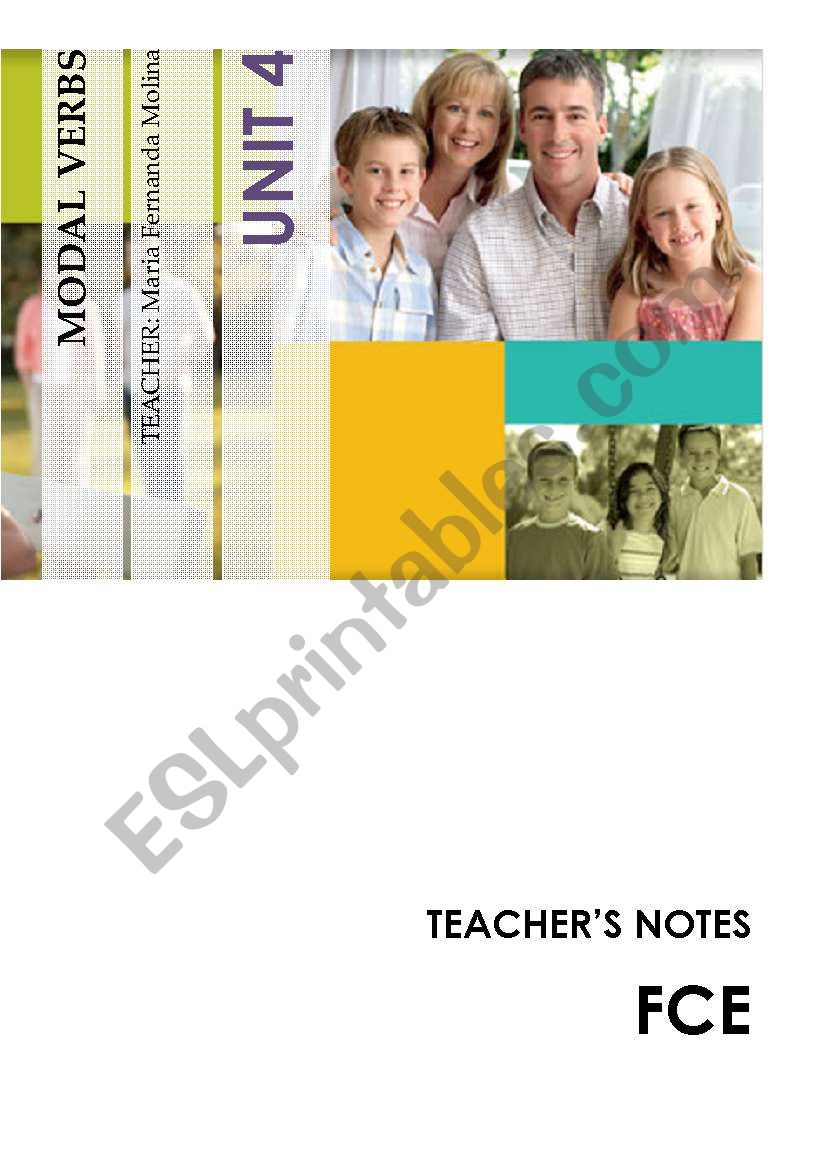 Modal verbs explanation and exercises - Teacher´s notes - ESL worksheet ...