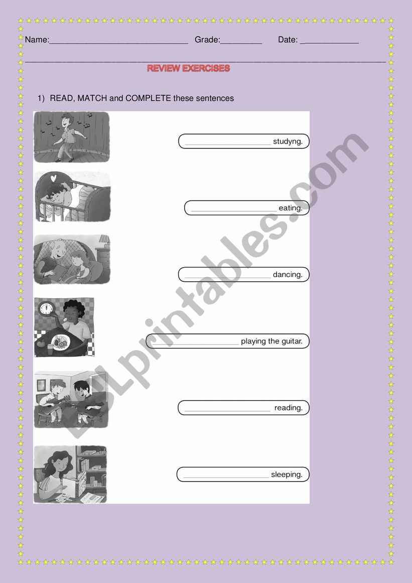 HOMEWORK - 3º GRADE - ESL worksheet by SulaUlhoa