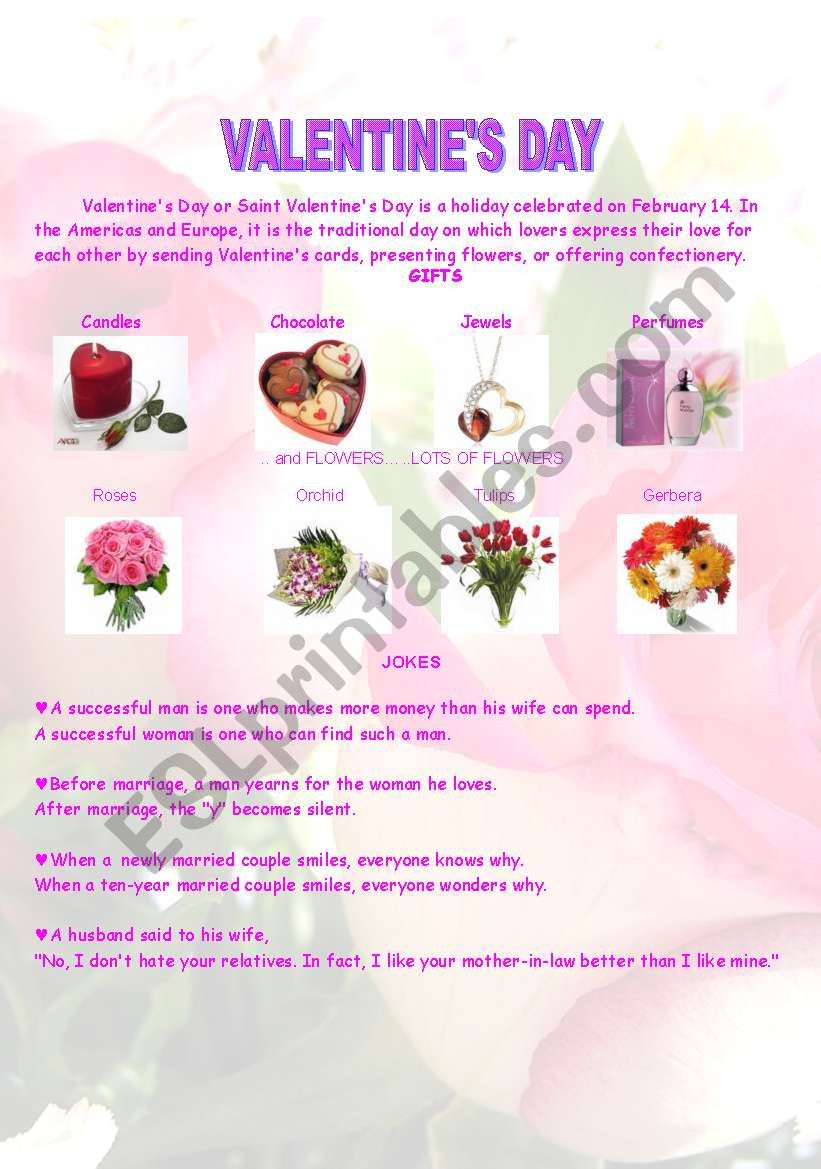 VALENTINE´S DAY - ESL worksheet by dellyyaa