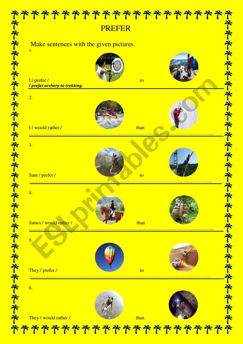 prefer - ESL worksheet by selcan prefer - ESL worksheet by selcan