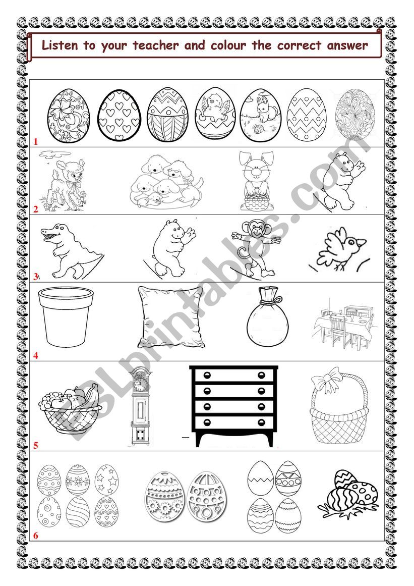 Spot´s First Easter, by Eric Hill - ESL worksheet by Elina21