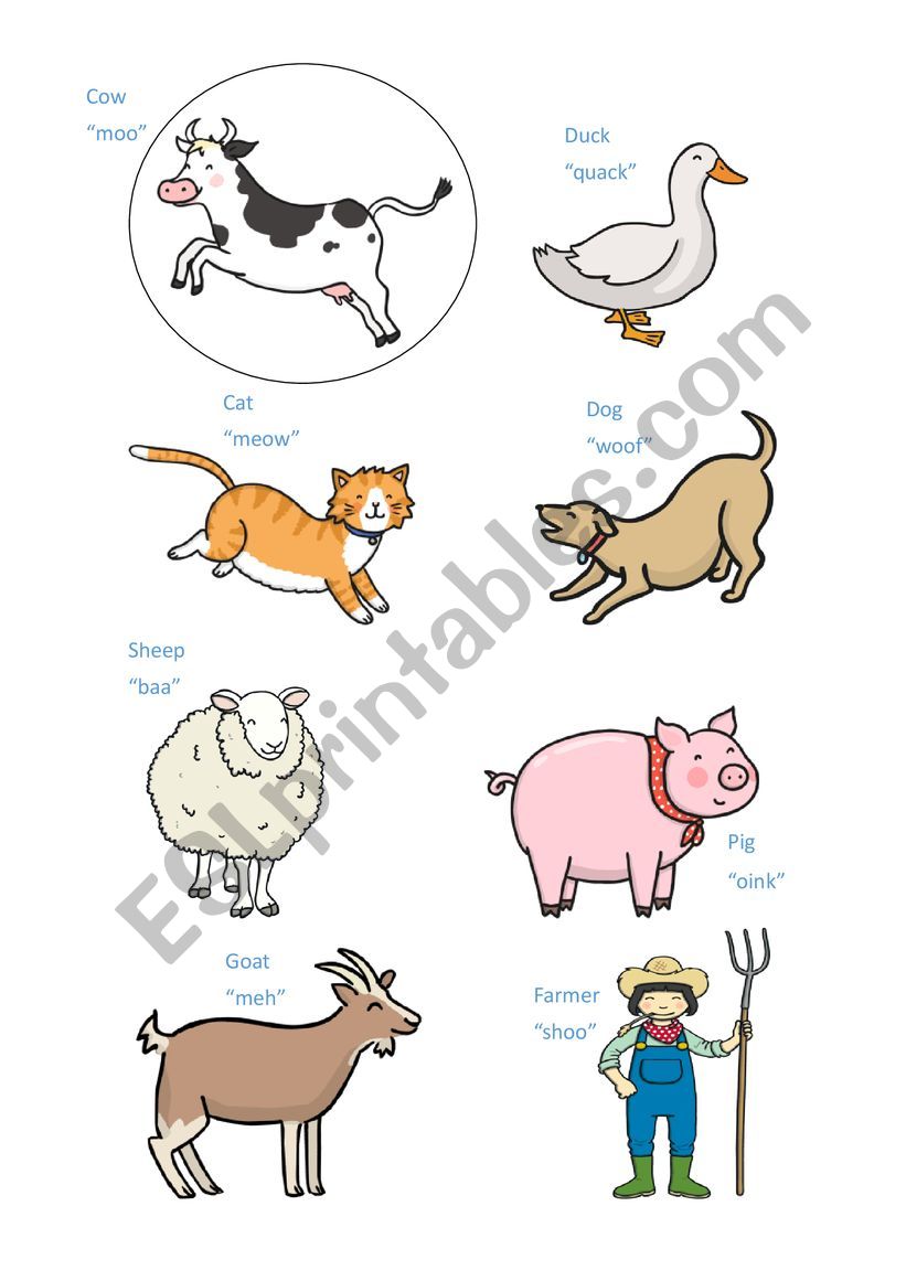 characters in ´cows in the kitchen´ - ESL worksheet by renkelyn