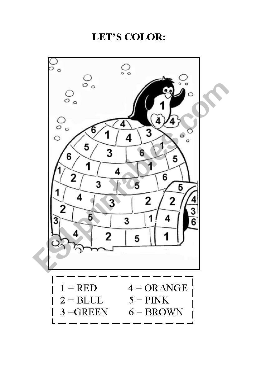 LET´S COLOR - ESL worksheet by Rose Alpha