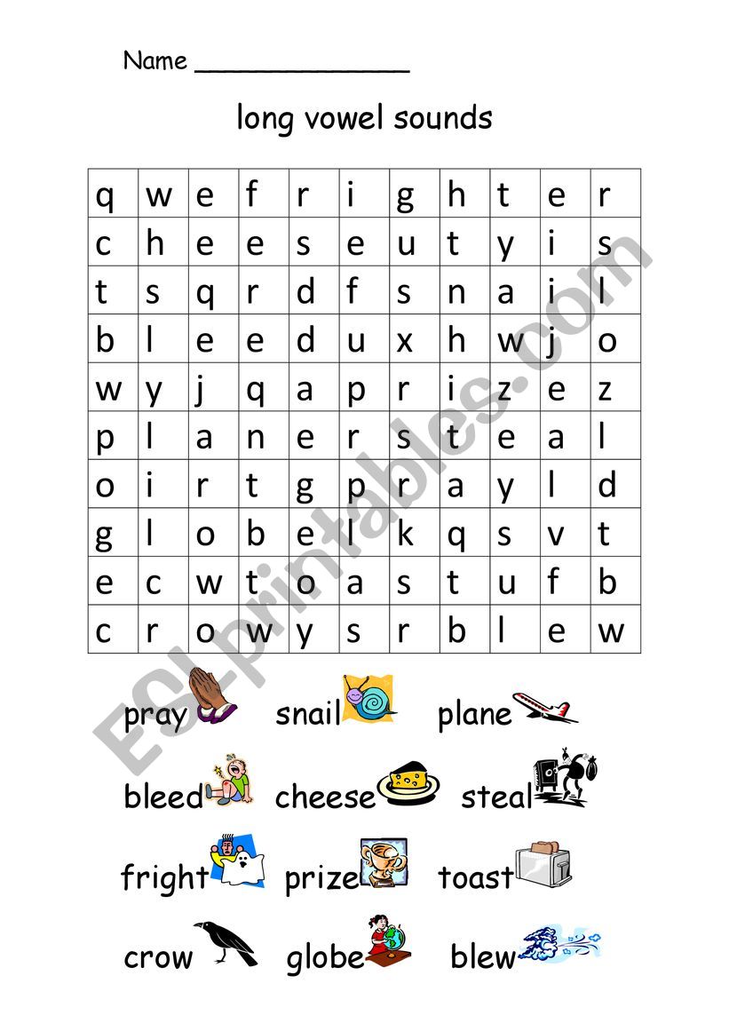 Vowel Clusters ESL Worksheet By Soletehugo5