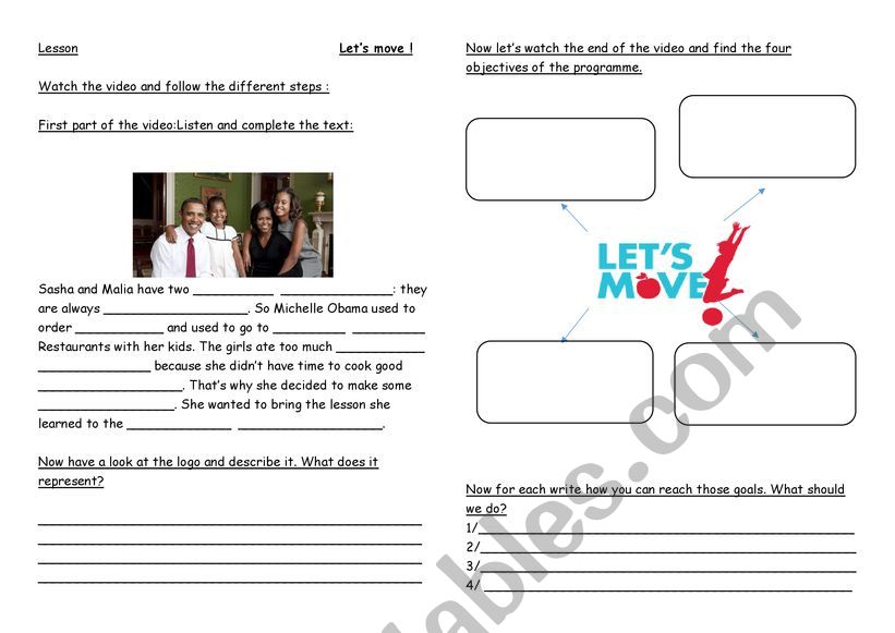 Let´s move - ESL worksheet by chrychry