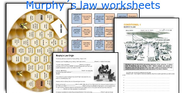 Murphy´s law worksheets